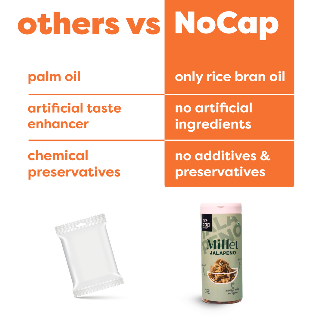 Healthy Chips India | Palm Oil Free Snacks India | NoCap Foods