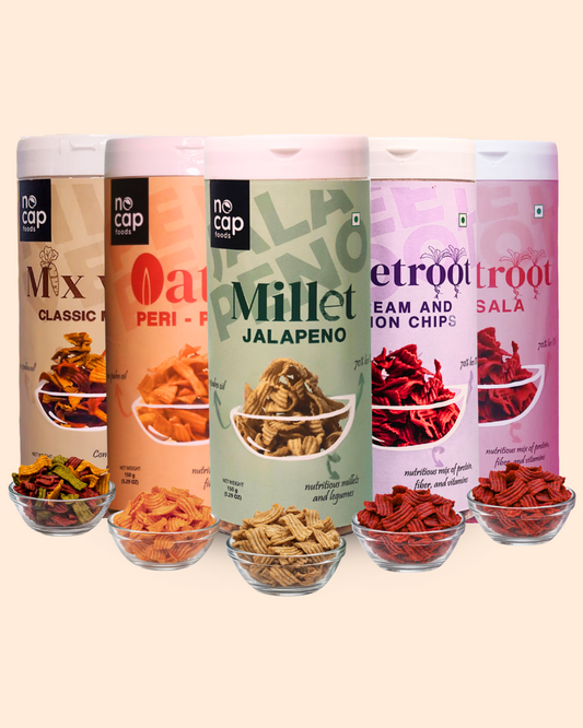 Healthy Chips India | Palm Oil Free Snacks India | NoCap Foods